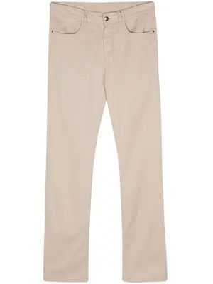 Canali Slim-fit Chino Trousers - Neutrals