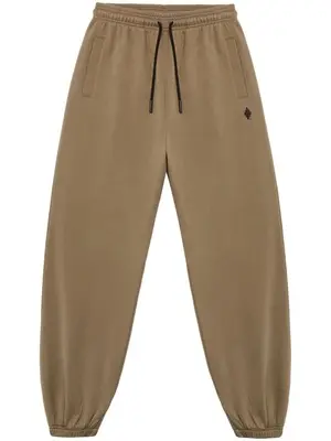 COUNTY OF MILAN Cross Tapered Track Pants - Brown