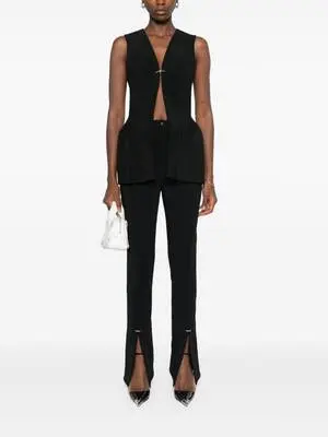 MUGLER Pierced Trousers - Black