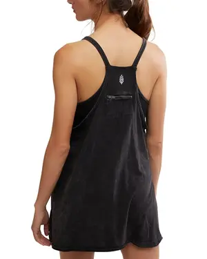 Free People Hot Shot Romper Dress - Black