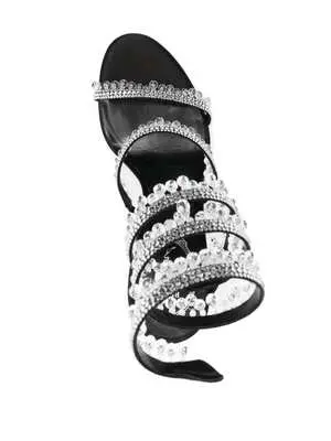 Rene Caovilla 105mm Cleo Sandals - Black
