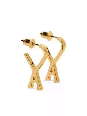 Ami Small De Coeur Hoop Earrings - Gold