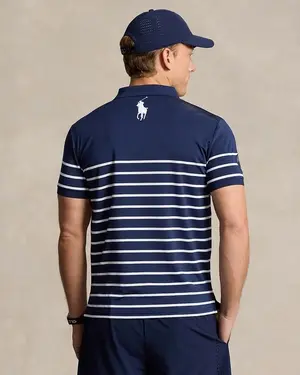 Polo Ralph Lauren Custom Slim Fit Striped Polo Shirt - Navy/multi