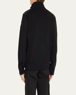 Moncler Wool-blend Down Cardigan