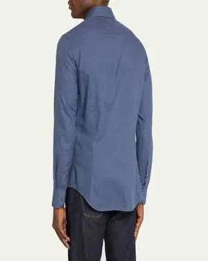 Giorgio Armani Micro-houndstooth Sport Shirt