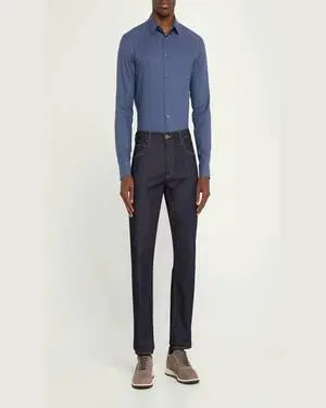 Giorgio Armani Micro-houndstooth Sport Shirt