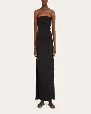 SIR. Dorian Strapless Midi Dress