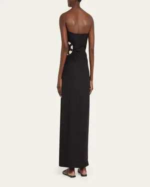 SIR. Dorian Strapless Midi Dress