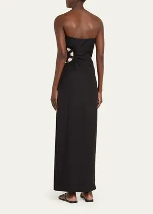 SIR. Dorian Strapless Midi Dress