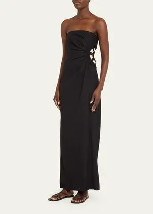 SIR. Dorian Strapless Midi Dress