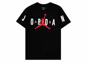 JORDAN Air Jumpman Spellout Short Sleeve T-shirt - Black