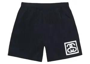 StÜssy Short Sleeve Link Water Short Black