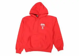 StÜssy World Tour Hoodie - Red