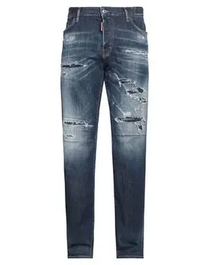 Dsquared2 Jeans With Leather Trims