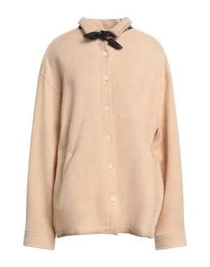 Destin Bouclé Overshirt With Appliqués