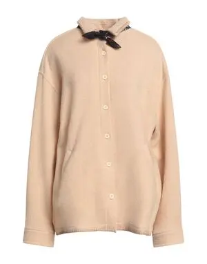 Destin Bouclé Overshirt With Appliqués