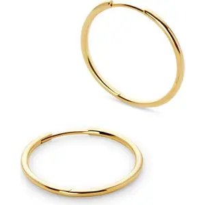 ANA LUISA Ana Luisa 10k Recycled Solid Gold Medium Hoop Earrings