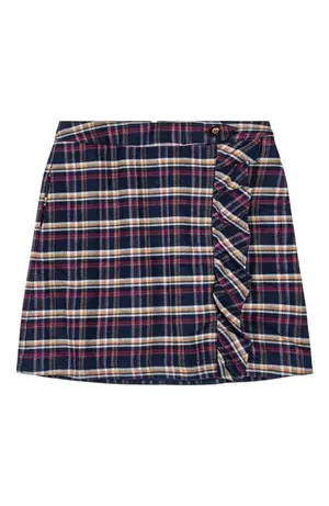 HOPE & HENRY Organic Flannel Ruffle Mini Skirt