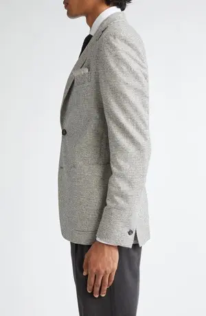 Eleventy Houndstooth Wool & Cashmere Sport Coat