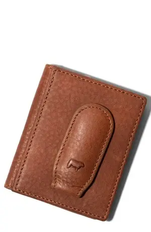 Will Leather Goods Front Pocket Money Clip Wallet - Tan