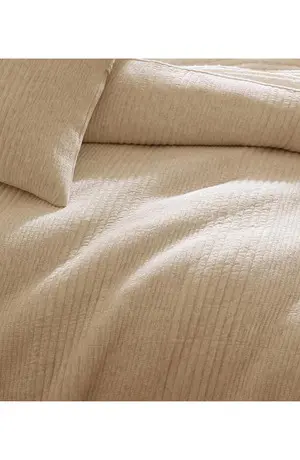 DKNY PURE Pure Rib Duvet Cover & Sham Set - Oatmeal