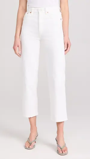 LEVI'S Ribcage Straight Ankle Jeans - Cloud Over