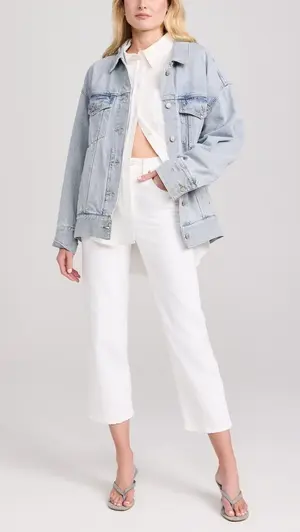 LEVI'S Ribcage Straight Ankle Jeans - Cloud Over