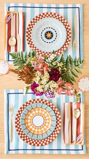 La DoubleJ Placemat Set Of 2 - Blue