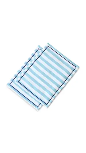 La DoubleJ Placemat Set Of 2 - Blue