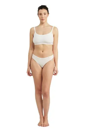 NUDEA The Stretch Dipped Thong - White