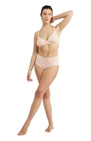 NUDEA The Stretch High Waisted Brief - Blush Pink