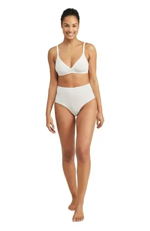 NUDEA The Stretch High Waisted Brief - White