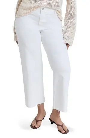 Mango Catherin Wide-leg Culotte Jeans - White