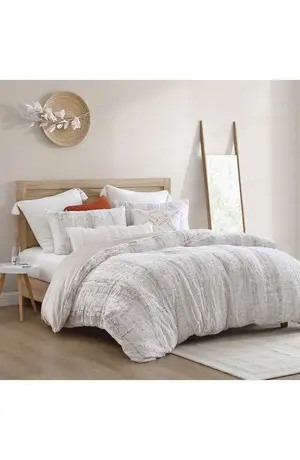 PERI HOME Snow Leopard Faux Fur Comforter & Shams Set