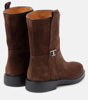 TOD'S Suede Ankle Boots - Brown