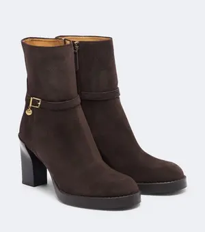 TOD'S Suede Ankle Boots - Brown