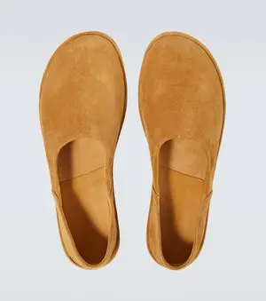 THE ROW Canal Suede Slip-on Shoes