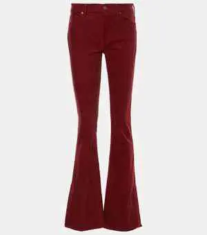 7 For All Mankind Mid-rise Bootcut Jeans - Red