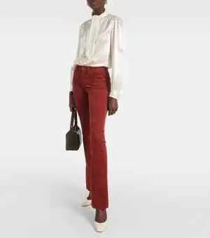 7 For All Mankind Mid-rise Bootcut Jeans - Red