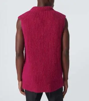 JIL SANDER Mohair And Wool Sweater Vest