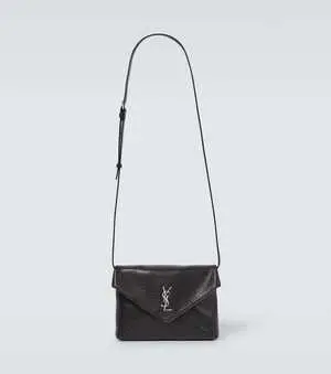 Saint Laurent Cassandre Envelope Messenger Bag - Black