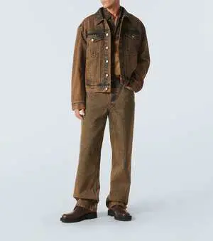 Dries Van Noten Faded Wide-leg Jeans