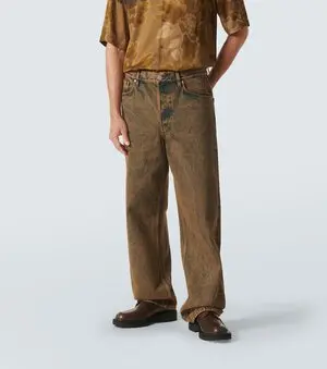 Dries Van Noten Faded Wide-leg Jeans