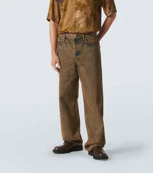 Dries Van Noten Faded Wide-leg Jeans