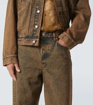 Dries Van Noten Faded Wide-leg Jeans