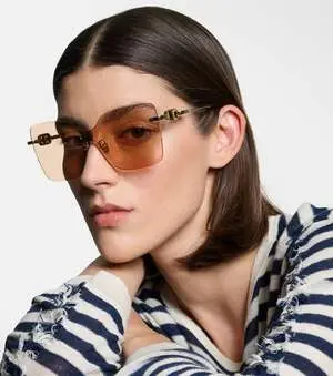 Dior Cd Chain M1u Square Sunglasses - Pink