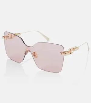 Dior Cd Chain M1u Square Sunglasses - Pink