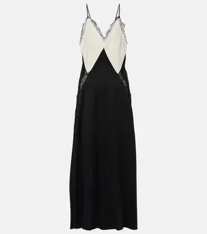 Victoria Beckham Lace-trimmed Slip Dress