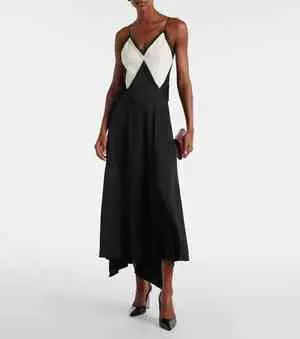 Victoria Beckham Lace-trimmed Slip Dress