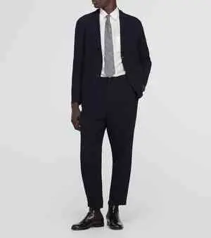 Giorgio Armani Virgin Wool Straight Trousers